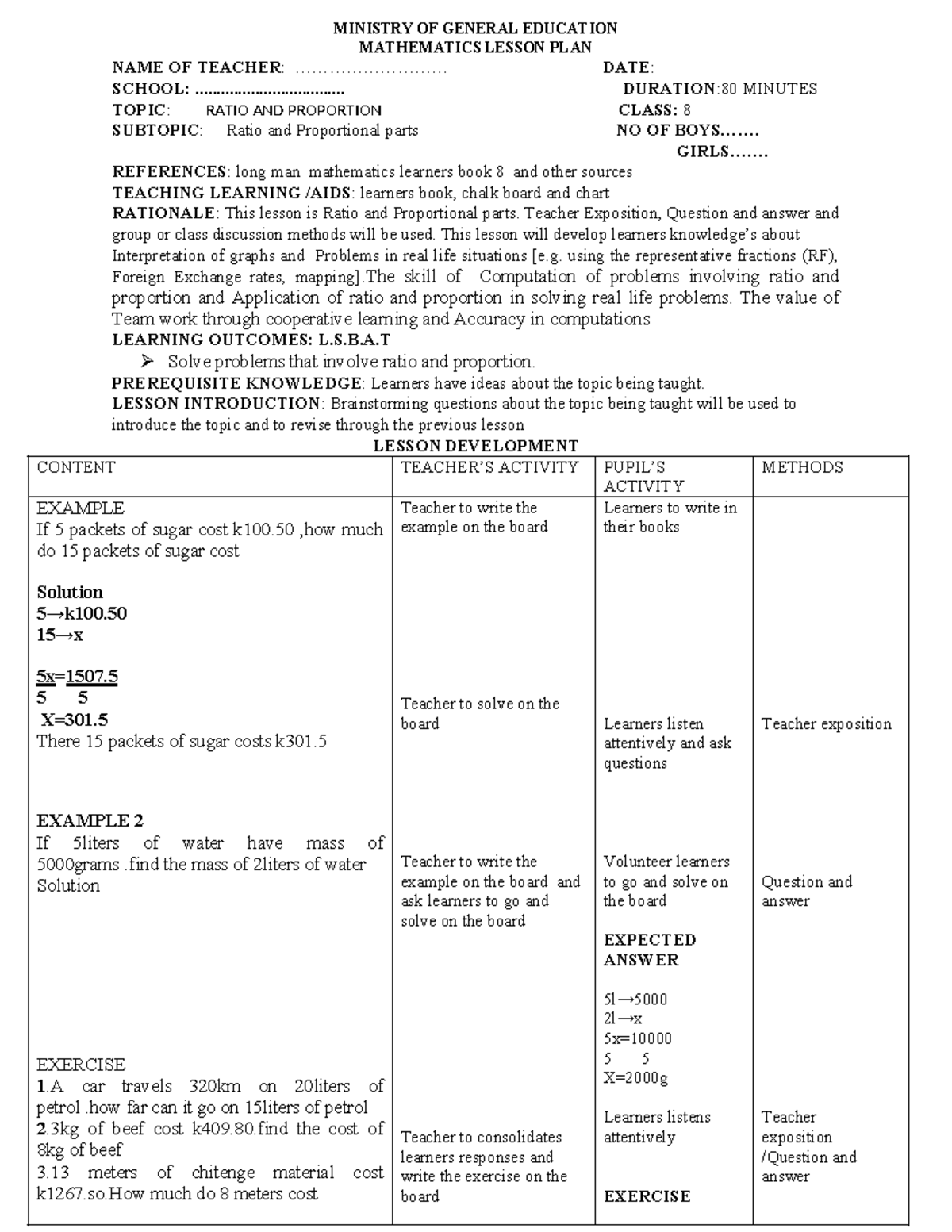 4.ratio and proportio N - MINISTRY OF GENERAL EDUCATION MATHEMATICS ...