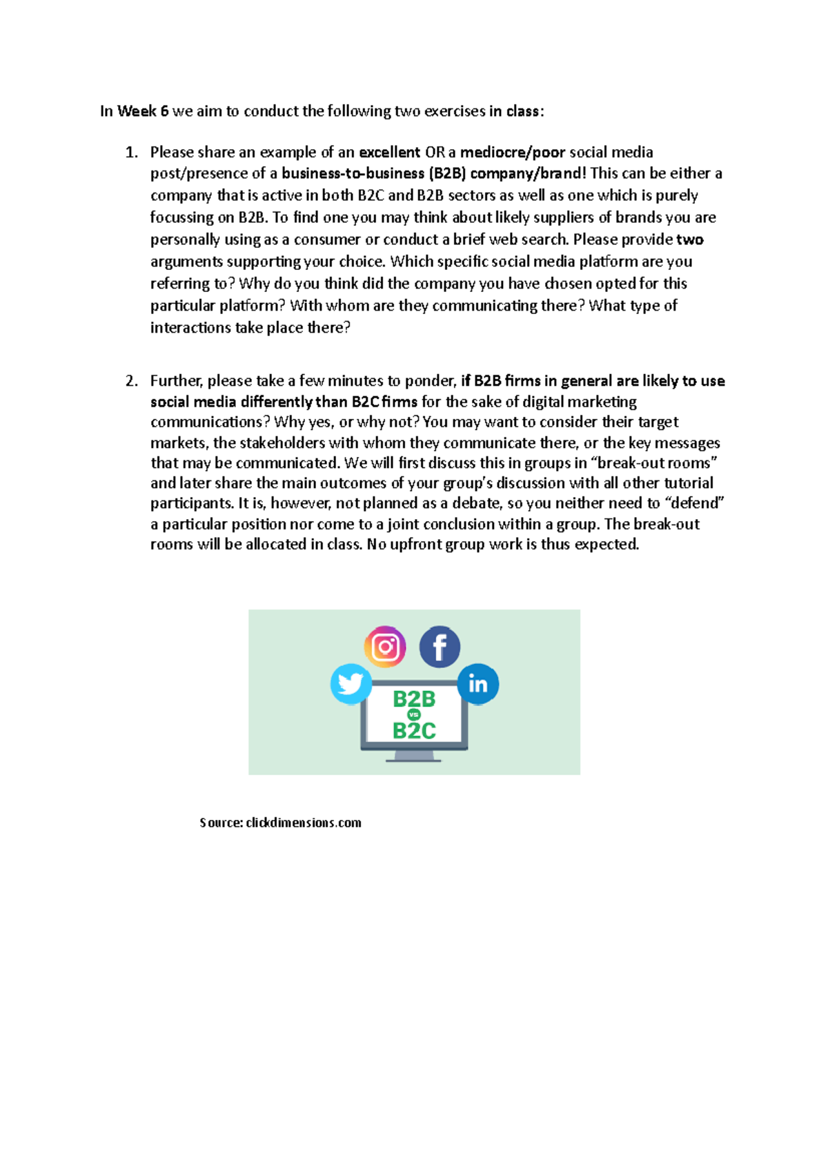 Week 6 tutorial - Lecture notes 6 - In Week 6 we aim to conduct the ...