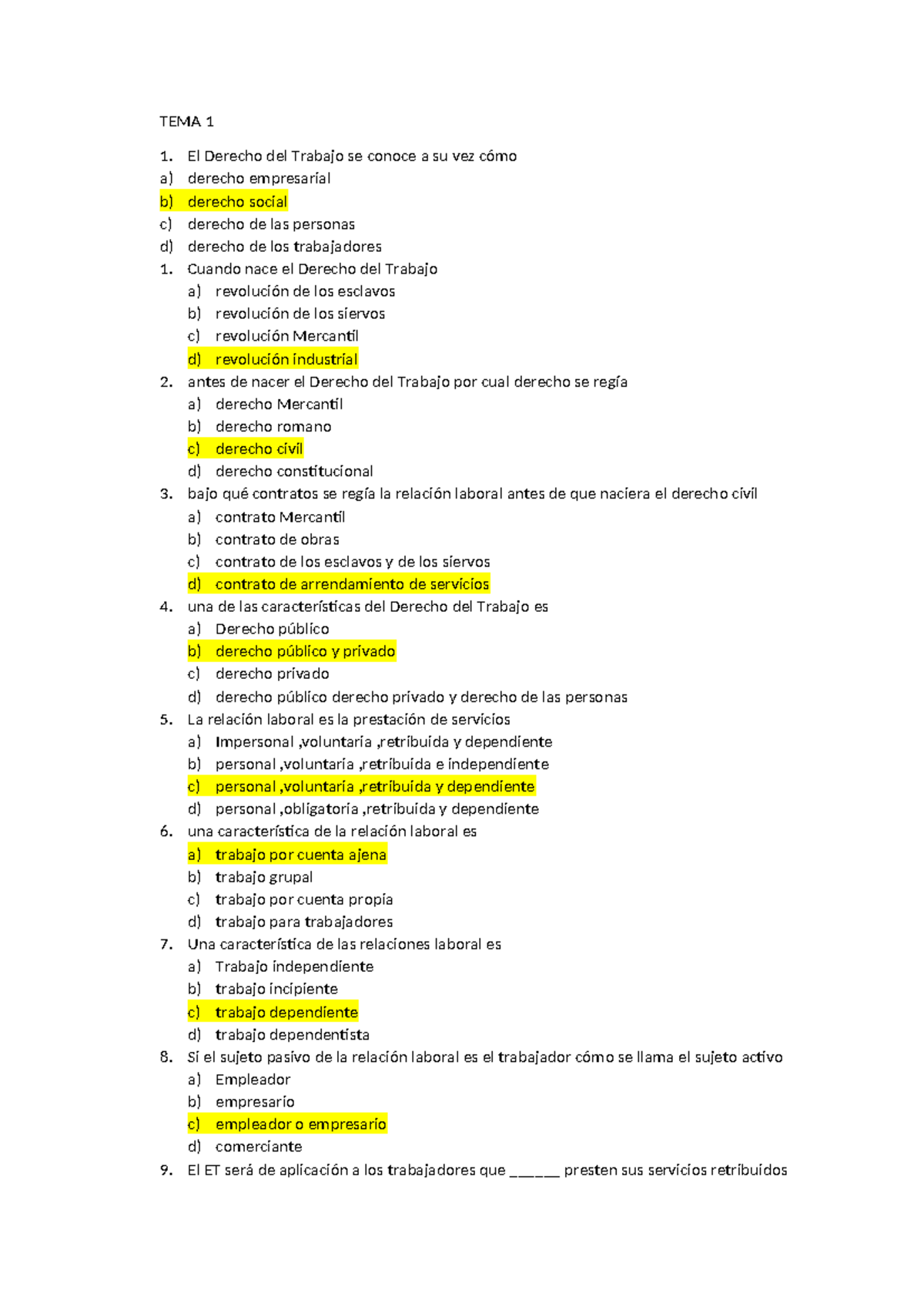 TEMA 1 - kdcd djdud - TEMA 1 El Derecho del Trabajo se conoce a su vez ...