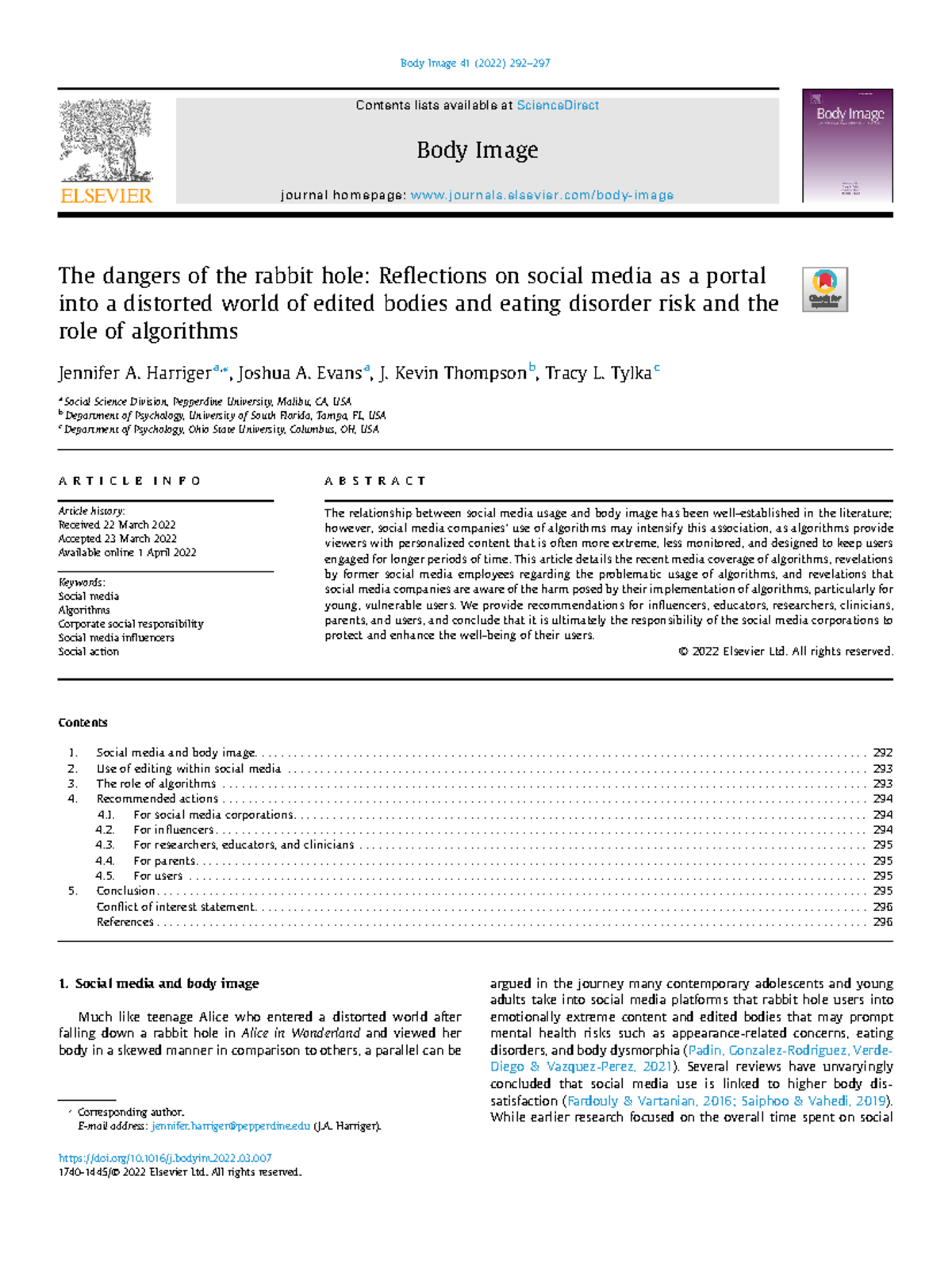 Harriger TCA - Paper sobre tca - Contents lists available at ...