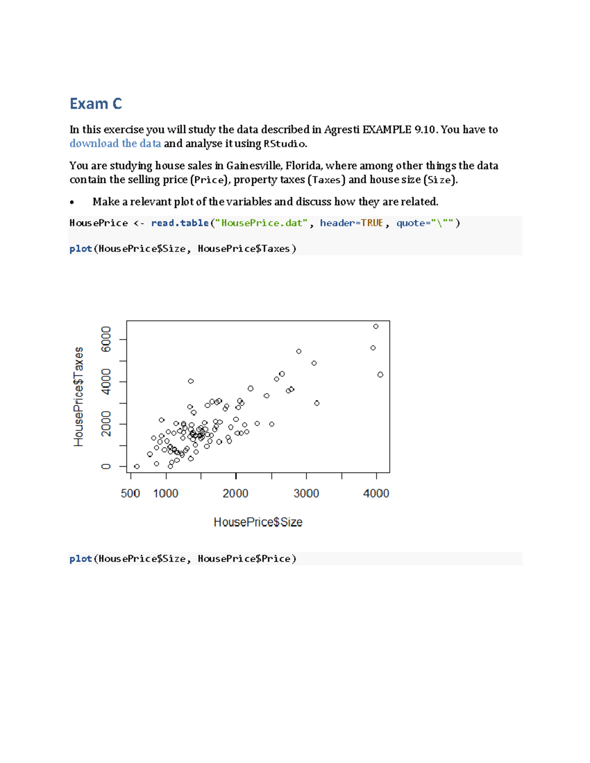 Exam 2 June 2015, questions and answers - Exam C - Exam C In this ...