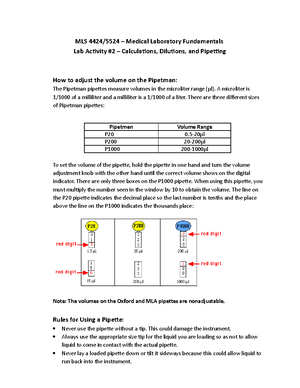Lab7 - Lab activity - body fluids, hemacytometer and retic count - MLS ...