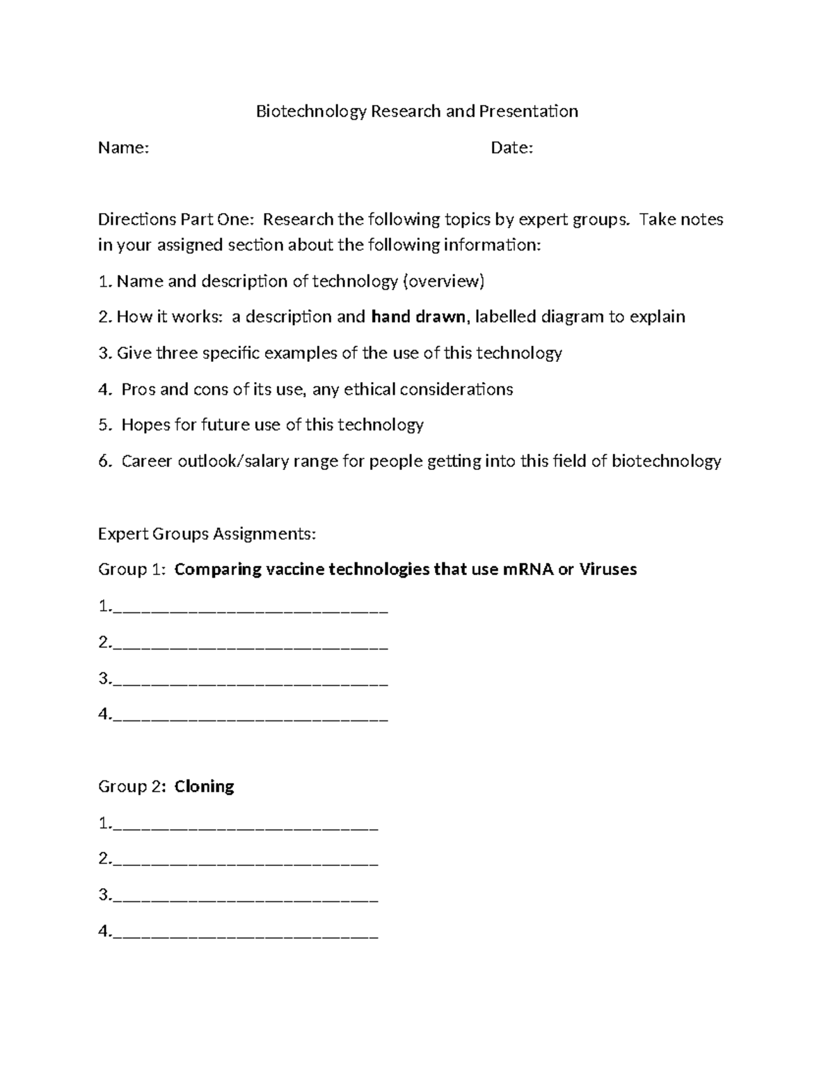 Biotechnology Research and Presentation 2022 - Biotechnology Research ...