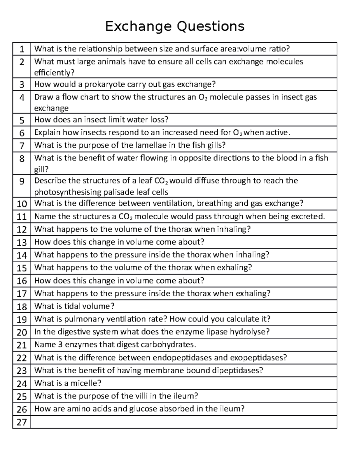 Exchange-questions - practise questions - Exchange Questions 1 What is ...