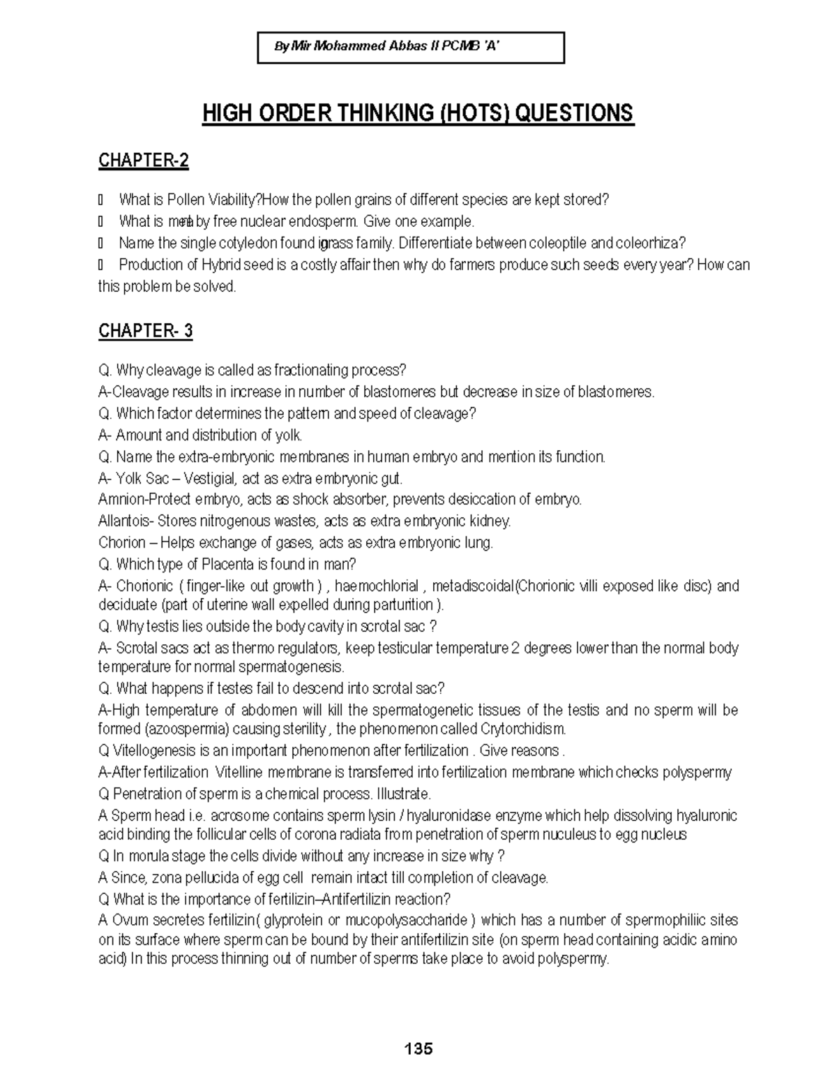 Higher order thinking hots questions - HIGH ORDER THINKING (HOTS ...