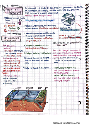 Plate Tectonics Notes - ESCI121 - Studocu