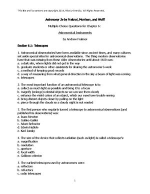 Open Stax Astronomy 2e Test Bank Answer Key - OpenStax Astronomy 2 e ...