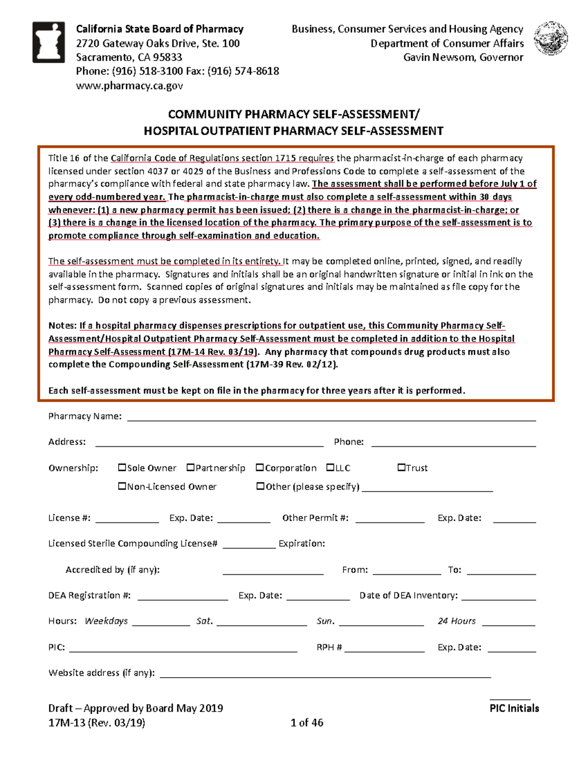 1A Weeks 1-3 Comm Pharm Hosp Outpatient Self Assessment annotated ...