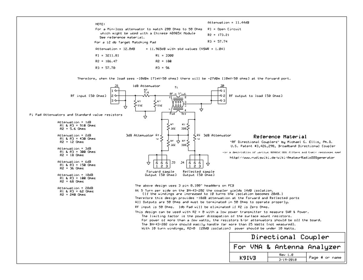 Directional Coupler and Detector - Basic Electrical and Electronics ...