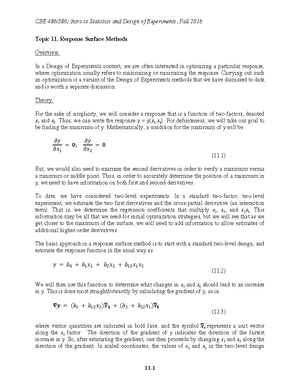 Topic 2 F16 - Basic Expt Design - CBE Intro to Statistics and Design of Experiments, Fall 2016 ...