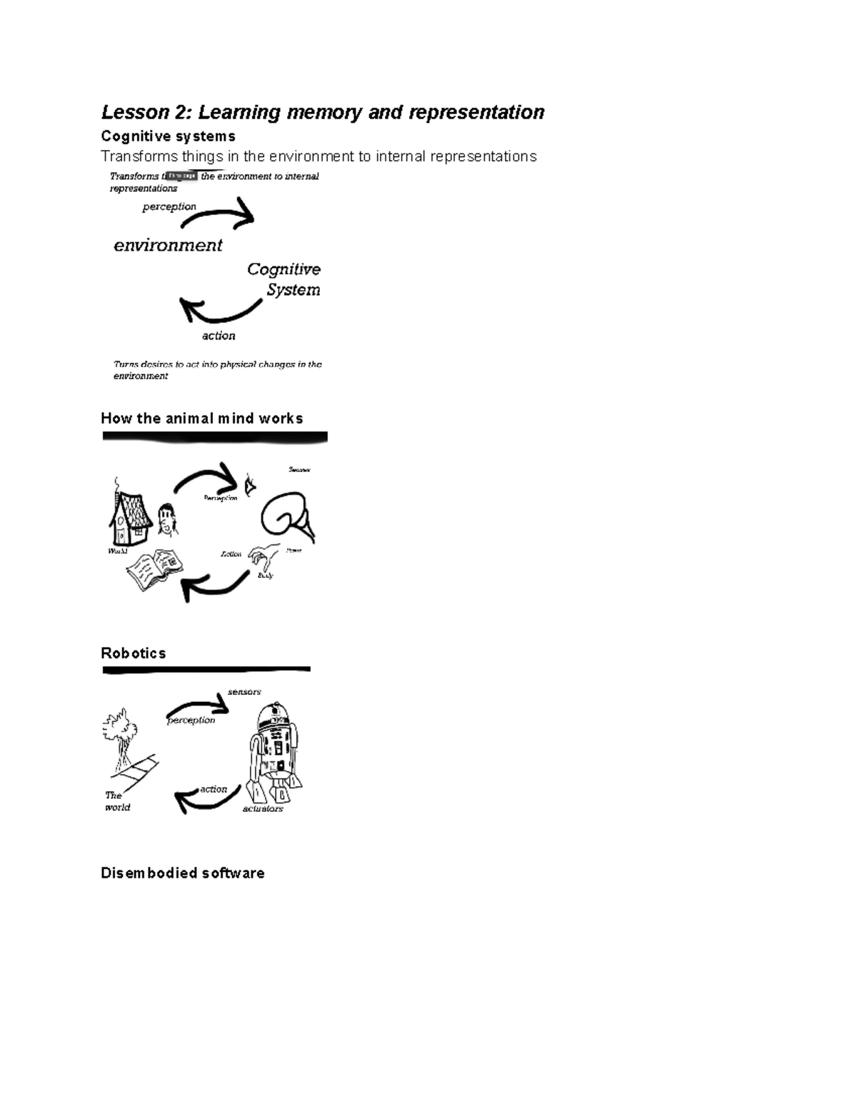 Mysteries of the mind notes - Lesson 2: Learning memory and ...