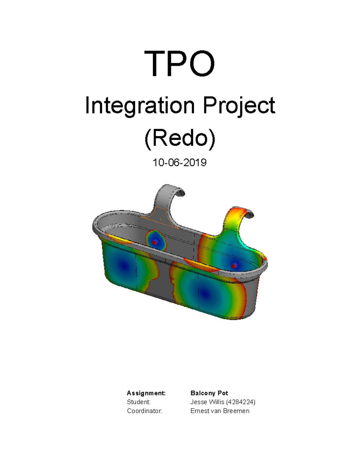 Redo Report - Cijfer: 6 - TPO Integration Project (Redo) Assignment ...