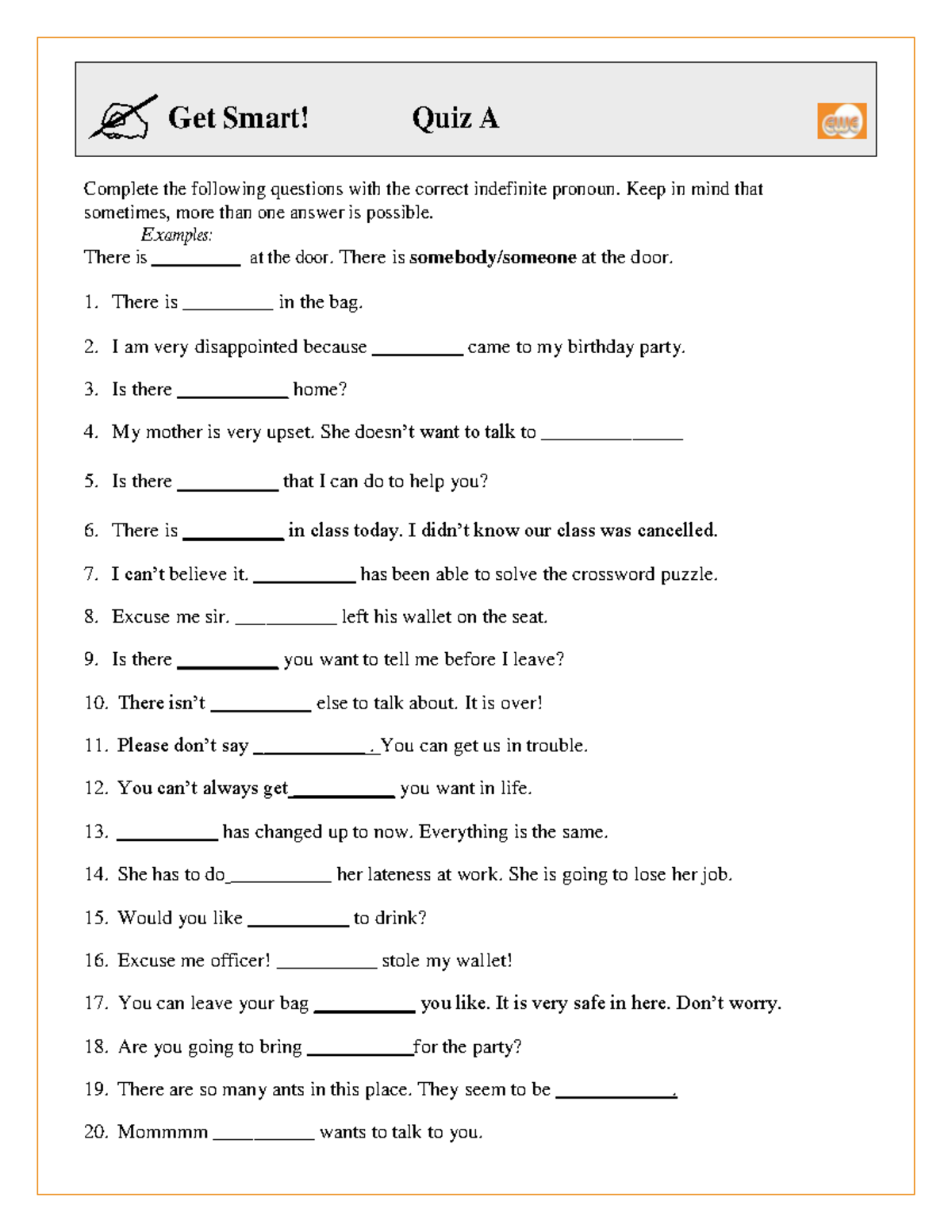 Grammar-Level-2-lesson-10 removed - Get S m a rt! Quiz A Complete the ...