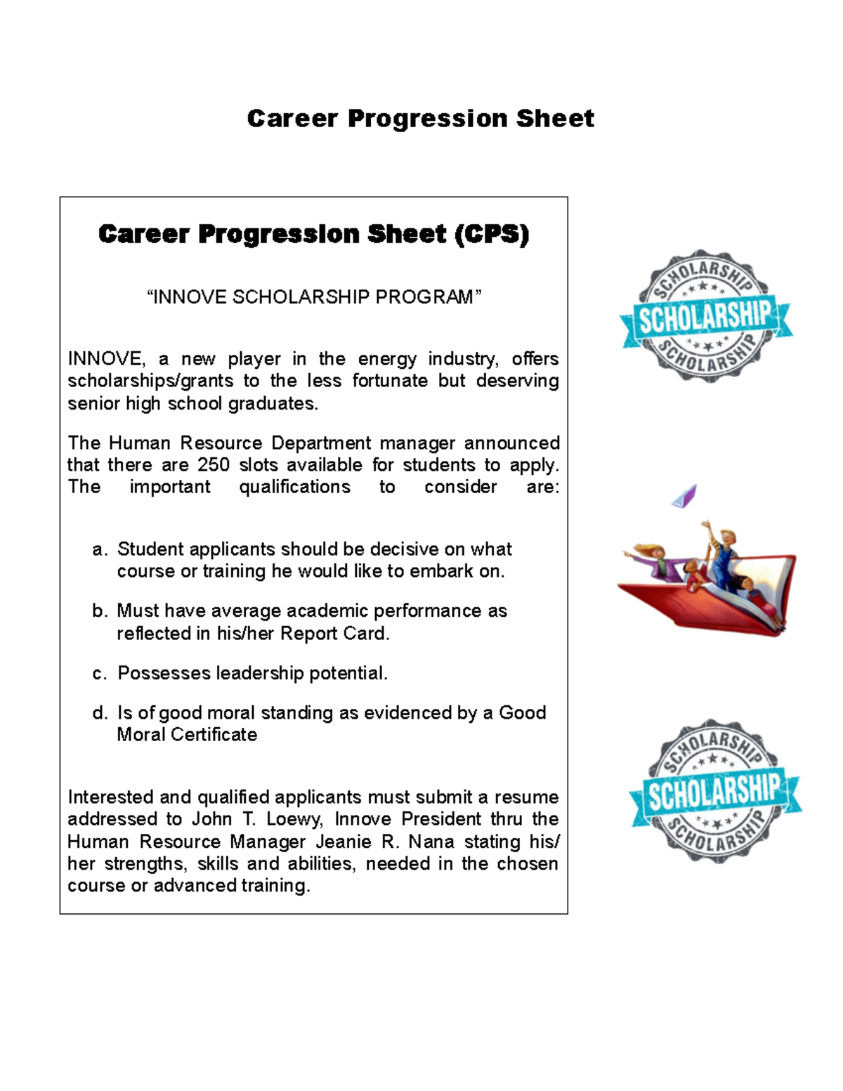 Career Progression Sheet - Career Progression Sheet Career Progression ...