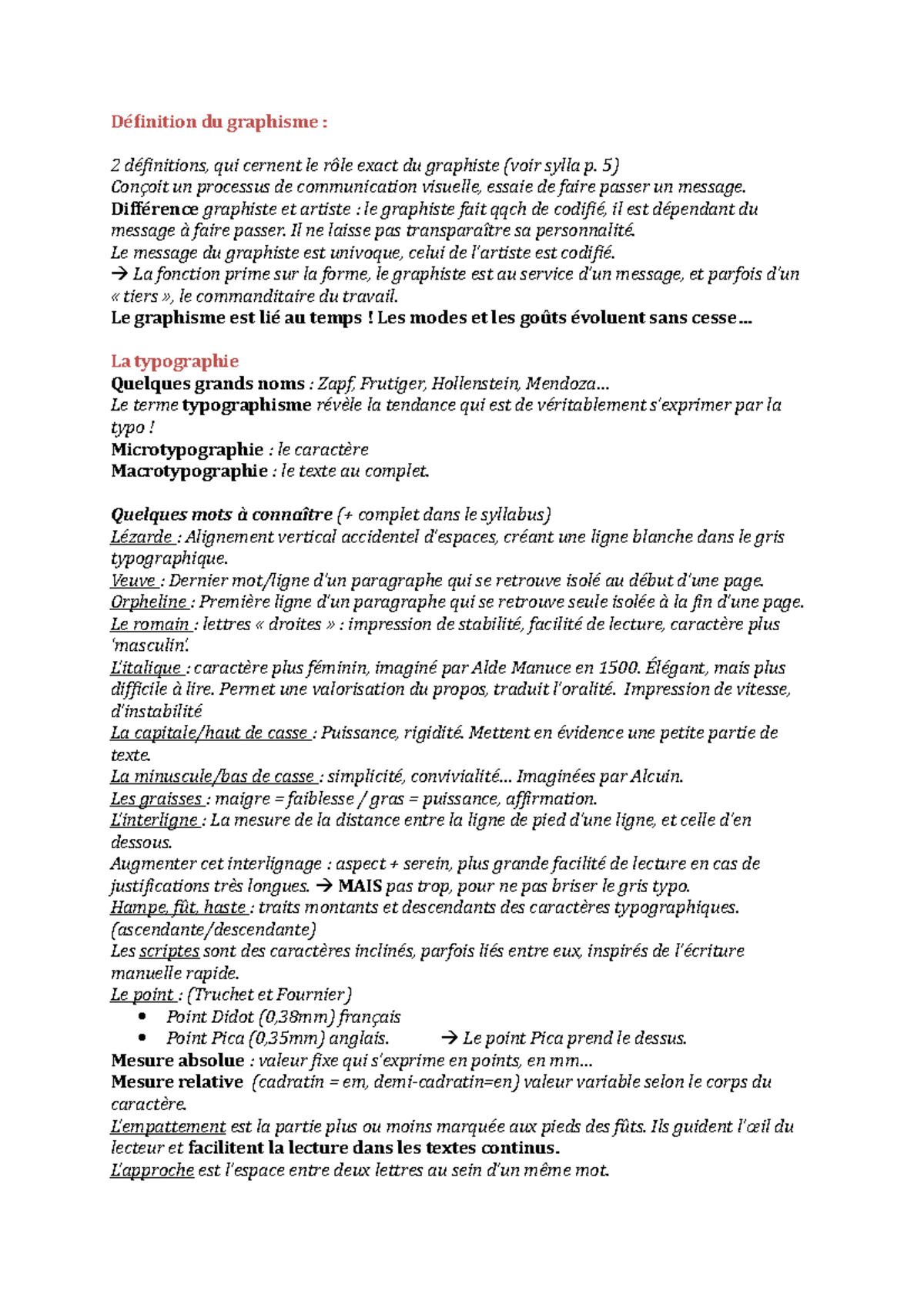 Graphisme B - Résumé - Année académique 2012-2013 - Définition du ...