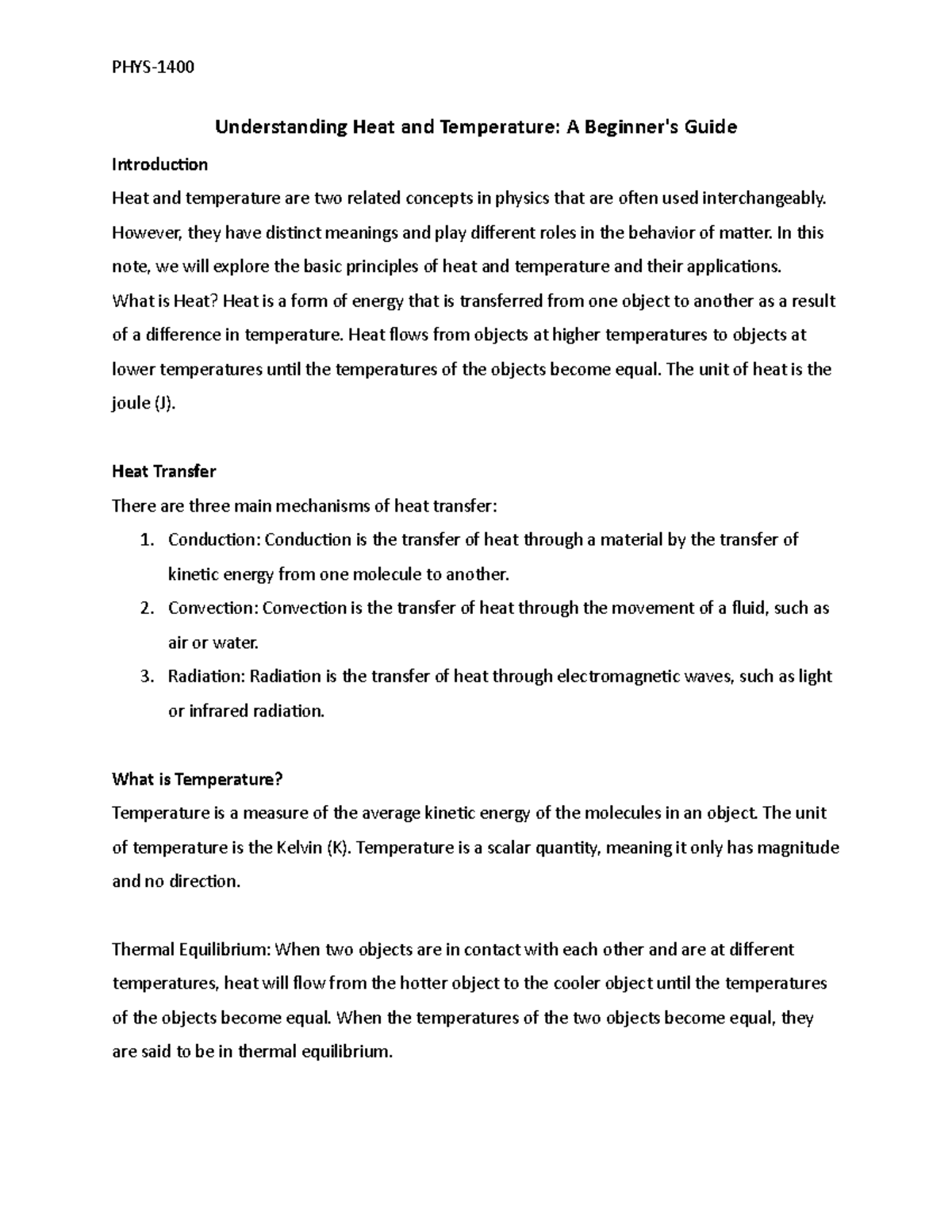 Heat and Temperature - However, they have distinct meanings and play ...