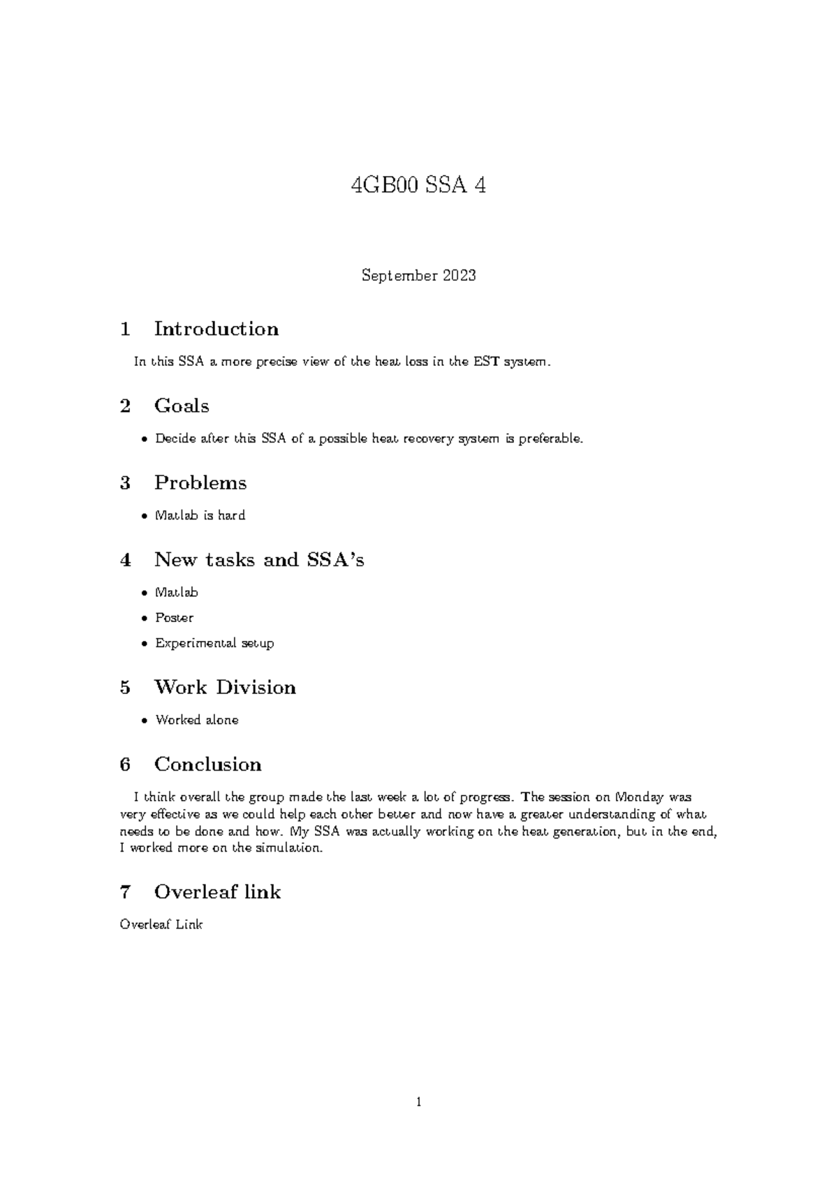 4GB00 SSA 4 - SSA 4 - 4GB00 SSA 4 September 2023 1 Introduction In this ...