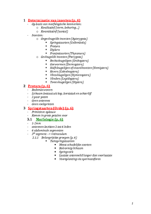 Determinatie syllabus 2022 - Determineren insecten Overzicht ...