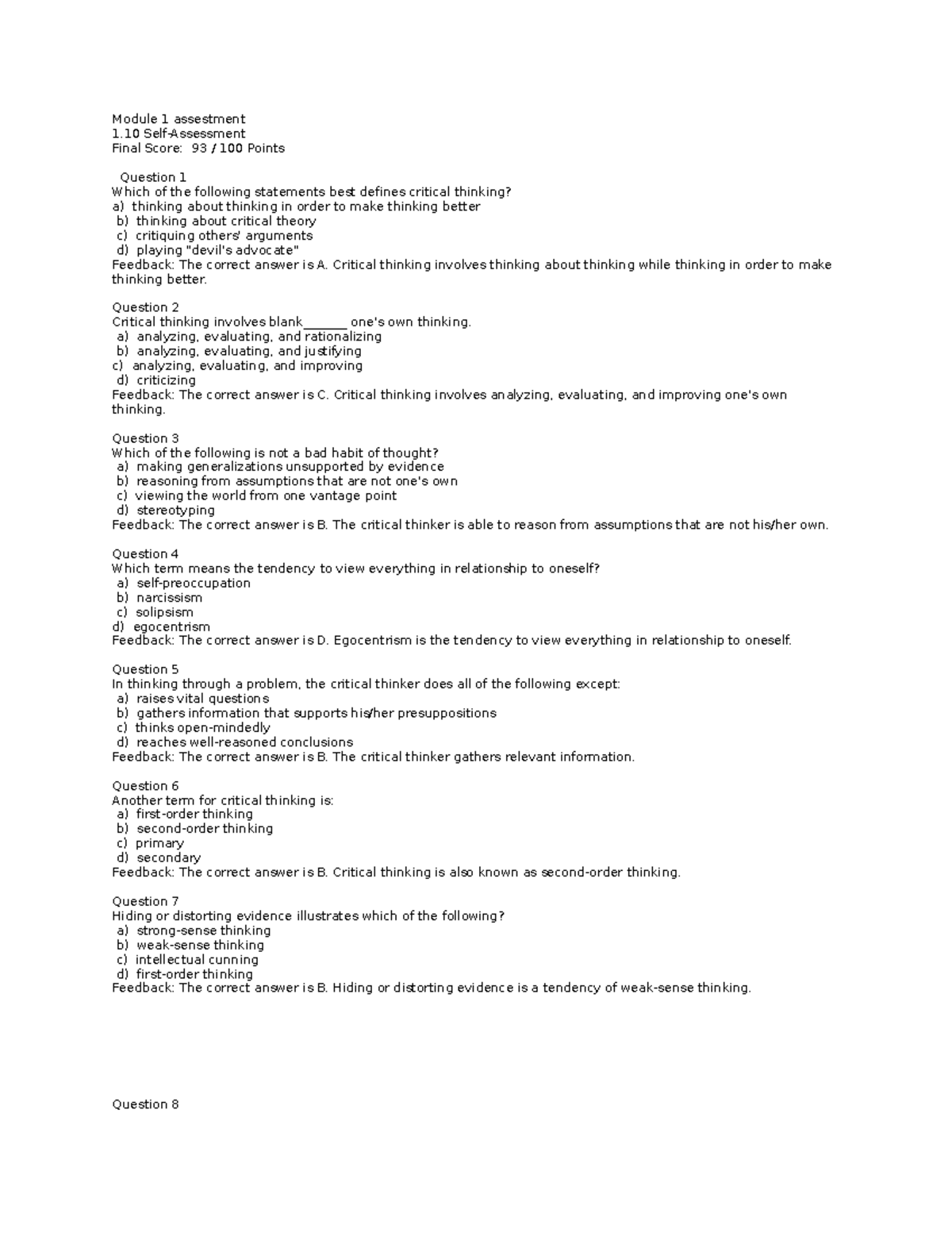Module 1 assestment - assessment - C168 - WGU - Studocu