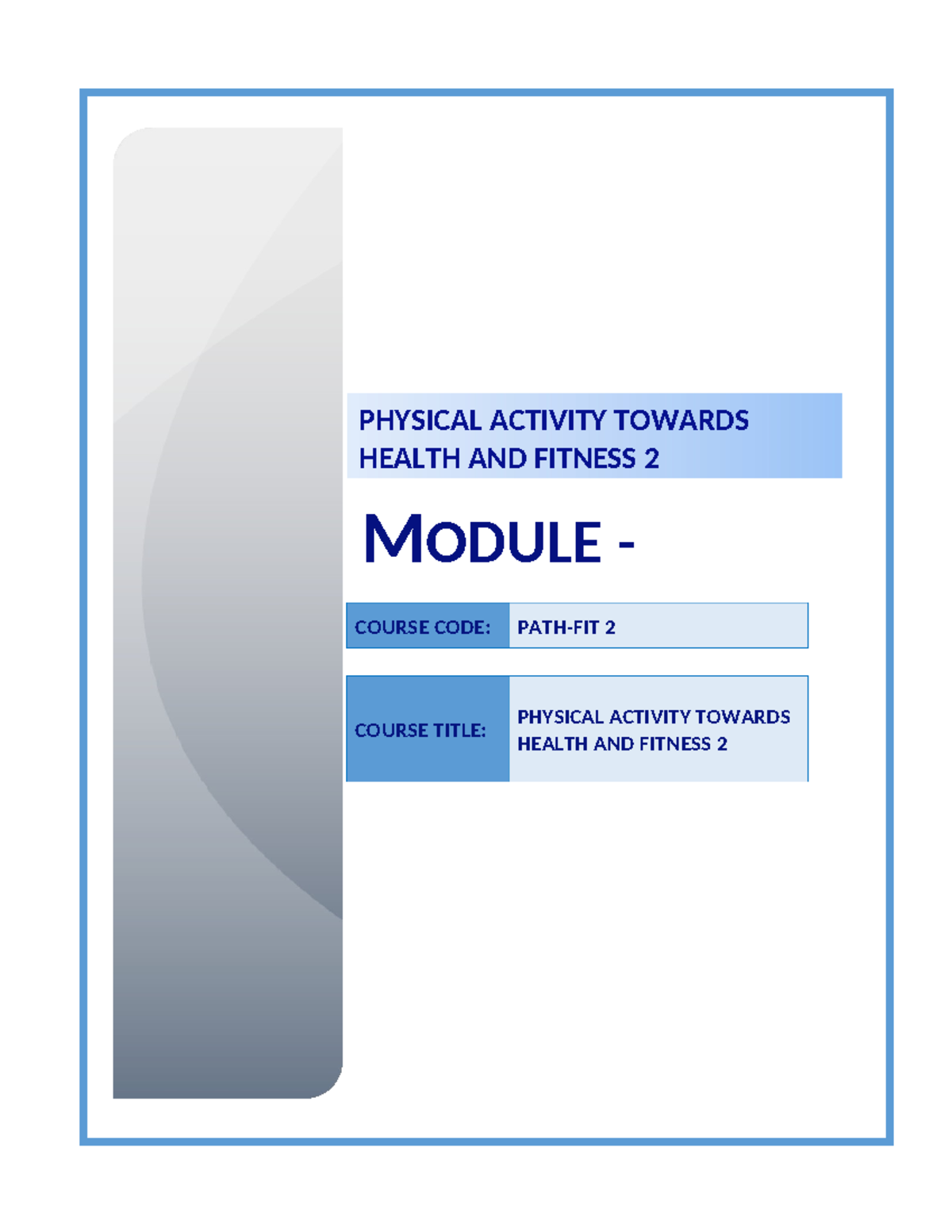 Meditative-exercise - PHYSICAL ACTIVITY TOWARDS HEALTH AND FITNESS 2 ...