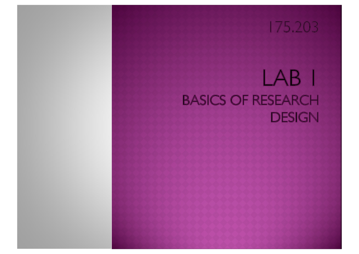 Lab 1 slides - Compatibility Mode - • Lab Introduction • Class ...