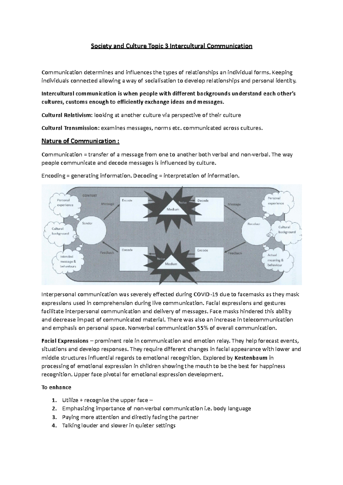 Society and Culture Topic 3 Intercultural Communication - Society and ...
