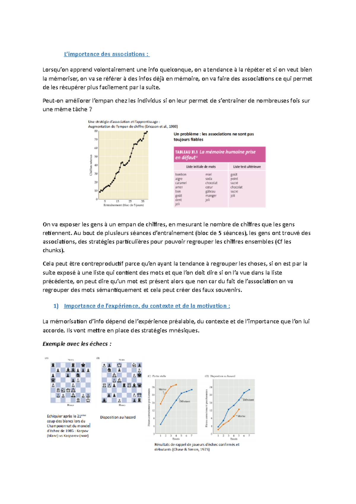 L’importance des associations - L’importance des associations : Lorsqu ...