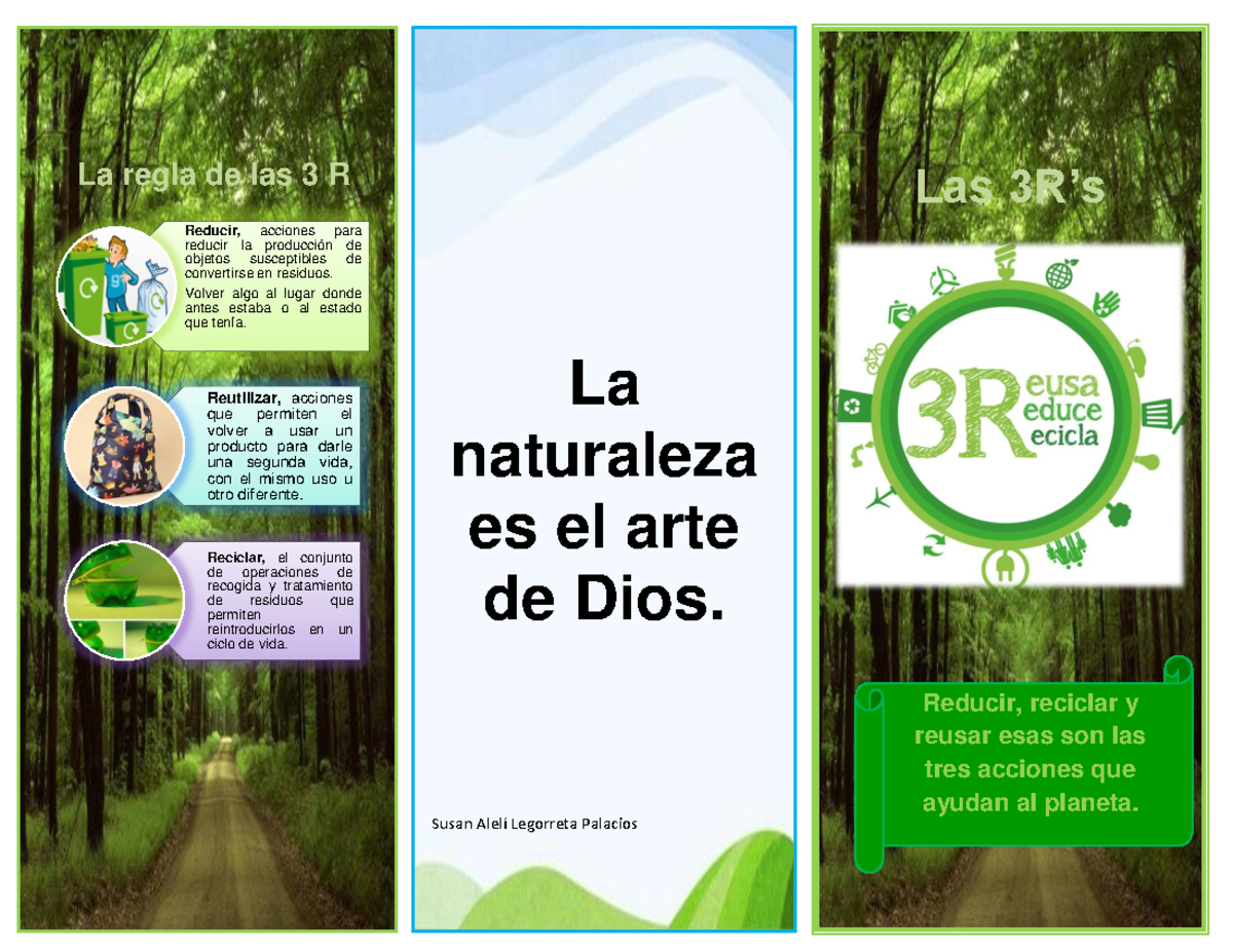Naturaleza - La regla de las 3 R Reducir, acciones para reducir la ...