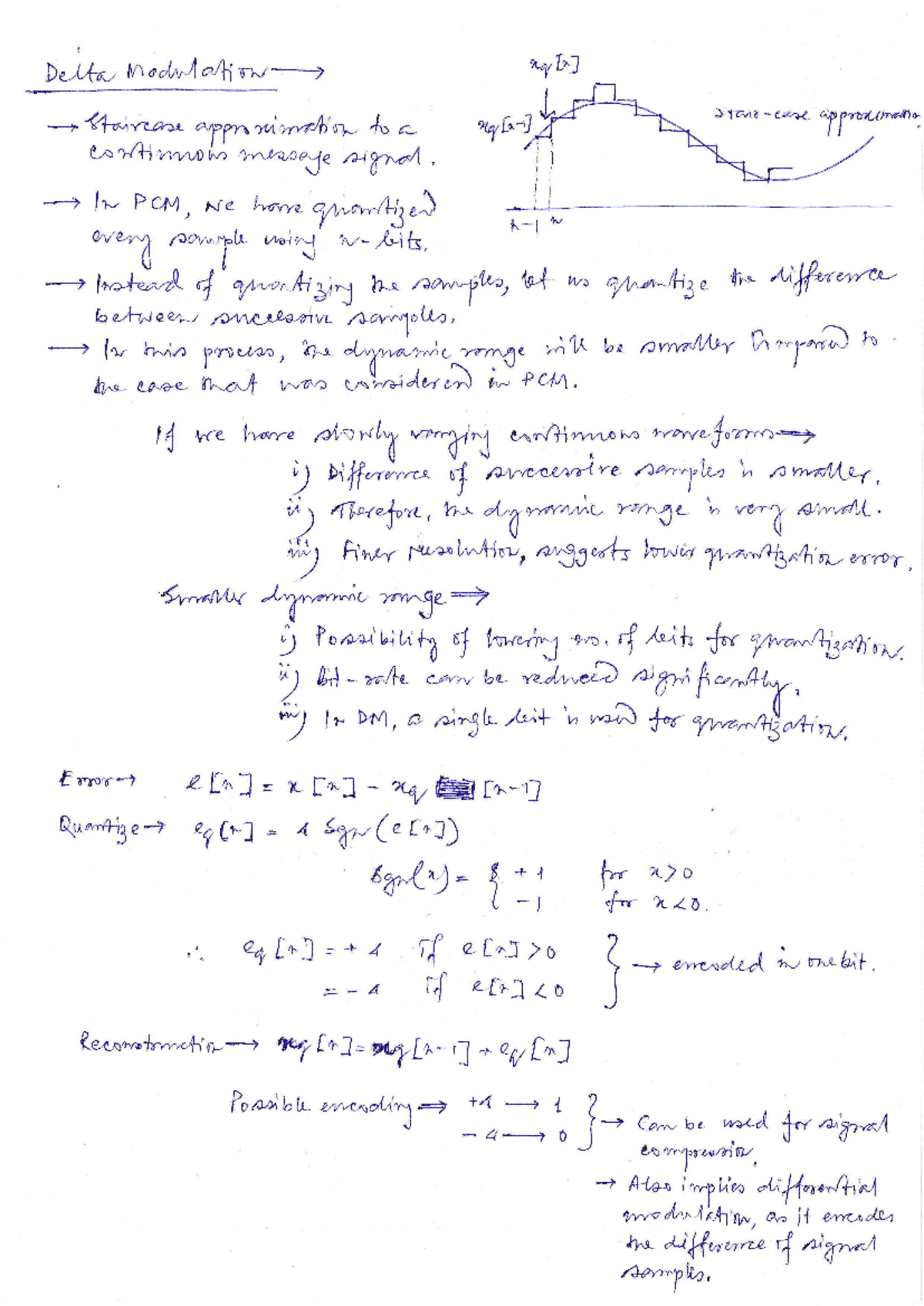 Delta Modulation - Computer Science SL - Studocu