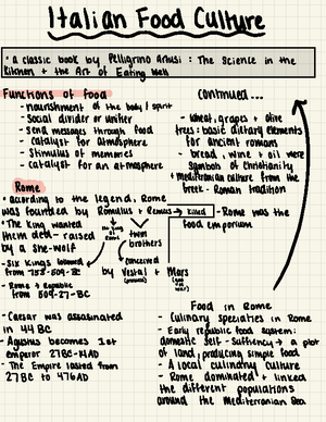 Italian Food Culture week 5 and 6 - Five: Cooks + Kitchens - herb ...