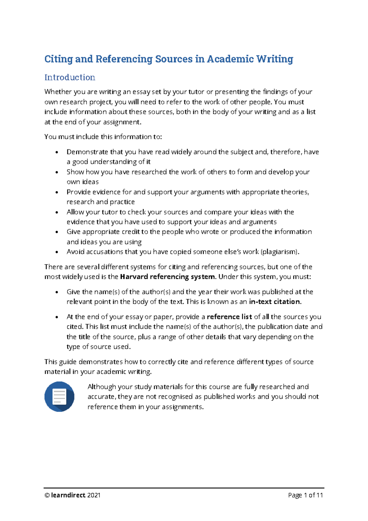 Citing And Referencing Sources In Academic Writing V4 Citing And
