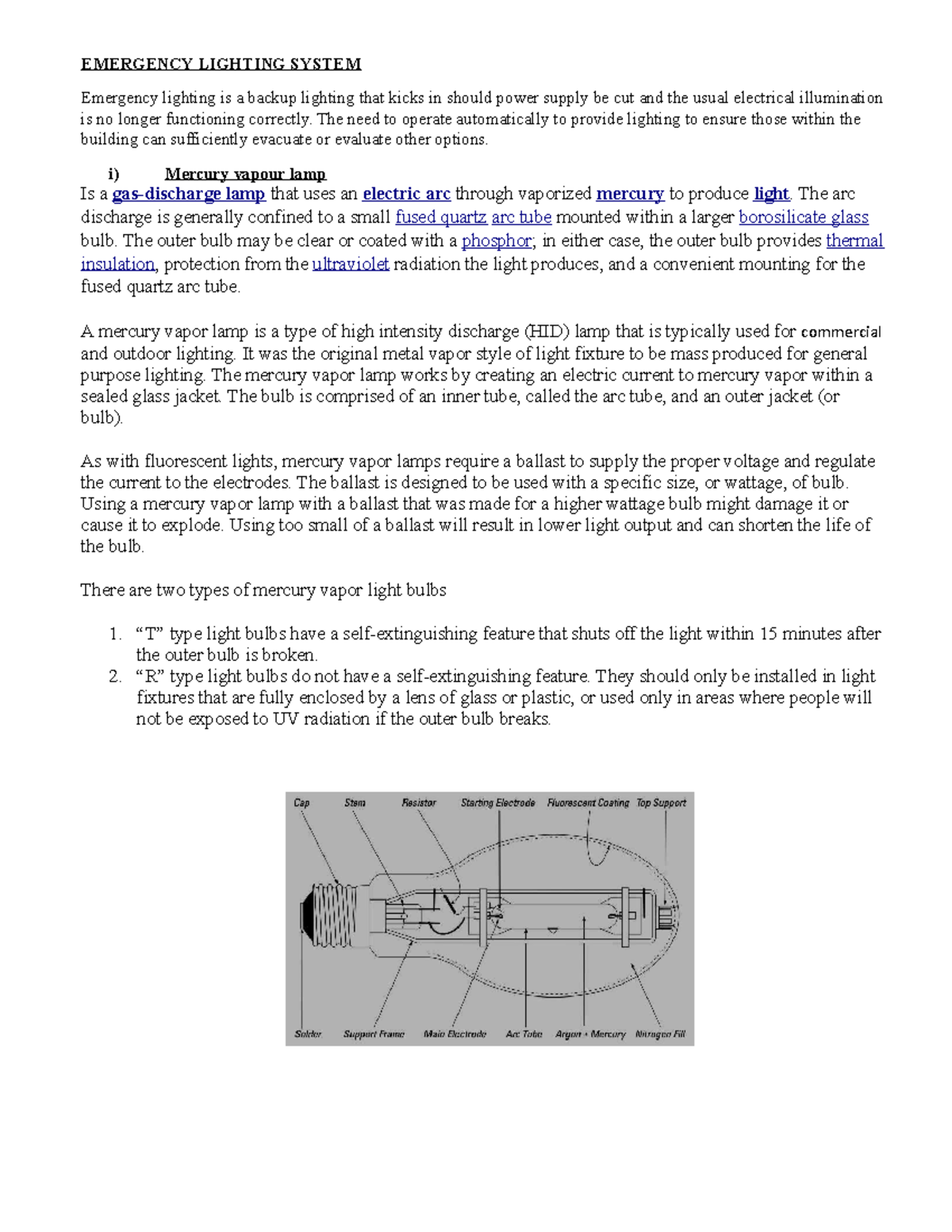 E &T- Construction AND Operation OF Emergency Lighting Systems ...
