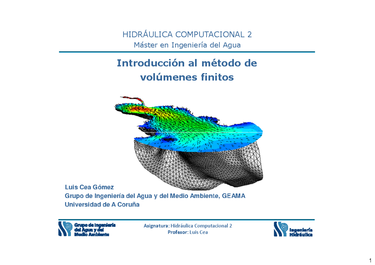 Esquemas Volumenes Finitos e infinitos sadasdas - - Studocu