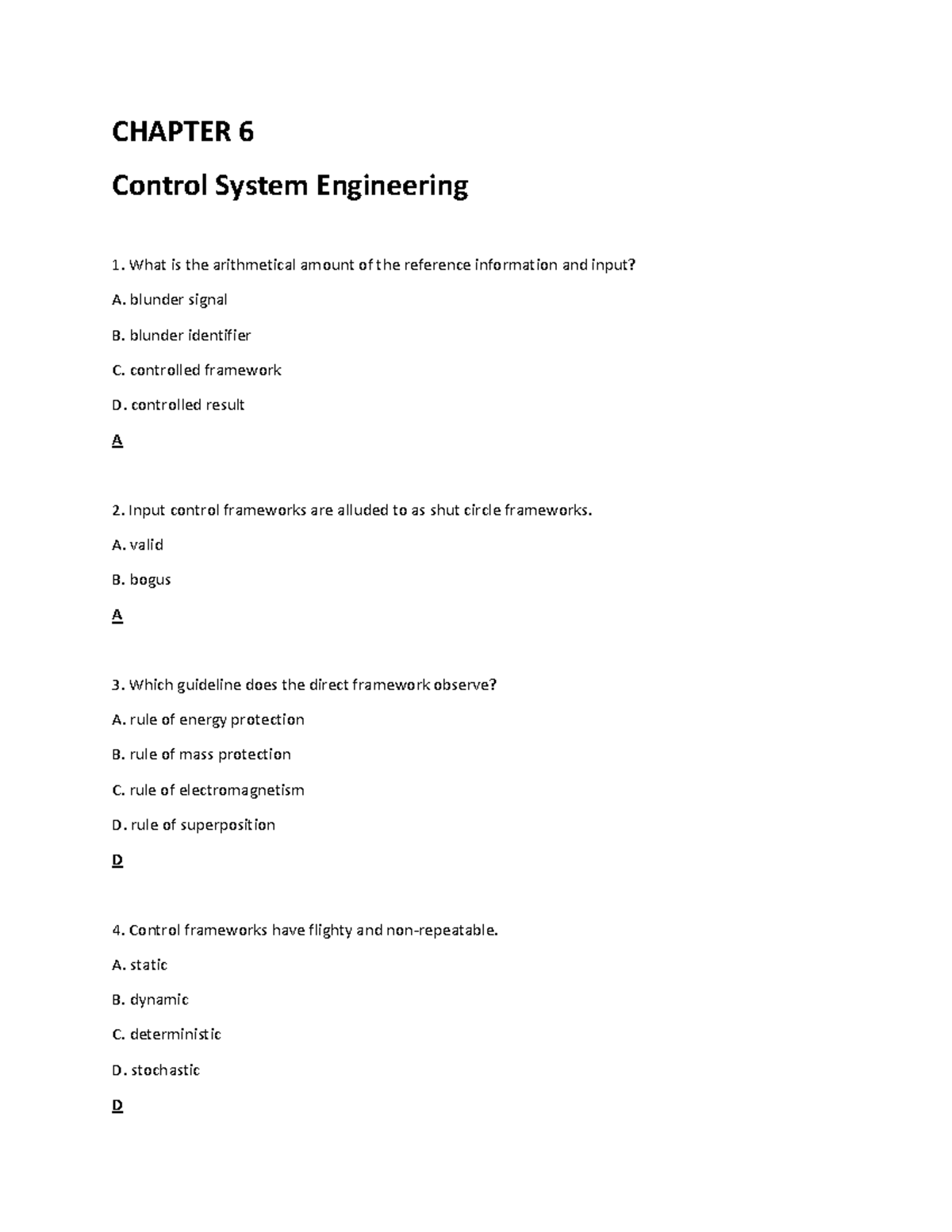 Chapter 6 Control System Engineering - CHAPTER 6 Control System ...