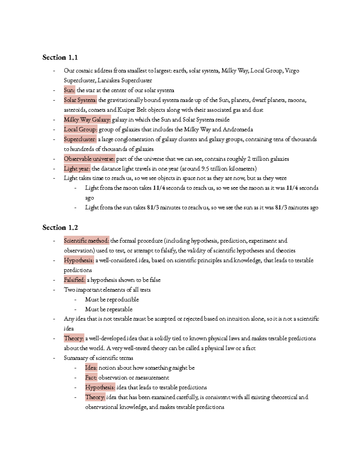 21st Century Astronomy - Chapter 1 - Section 1. Our cosmic address from ...