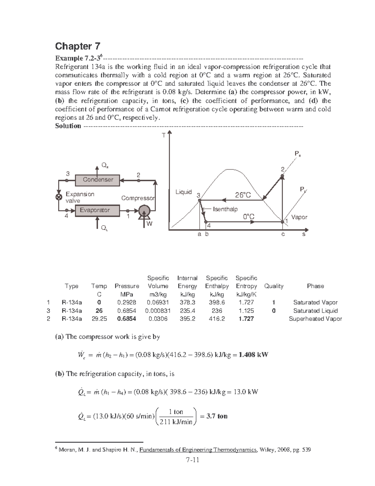 Chap7-2 - Keep Learning - Chapter 7 Example 7-3 6 - Refrigerant 134a is ...
