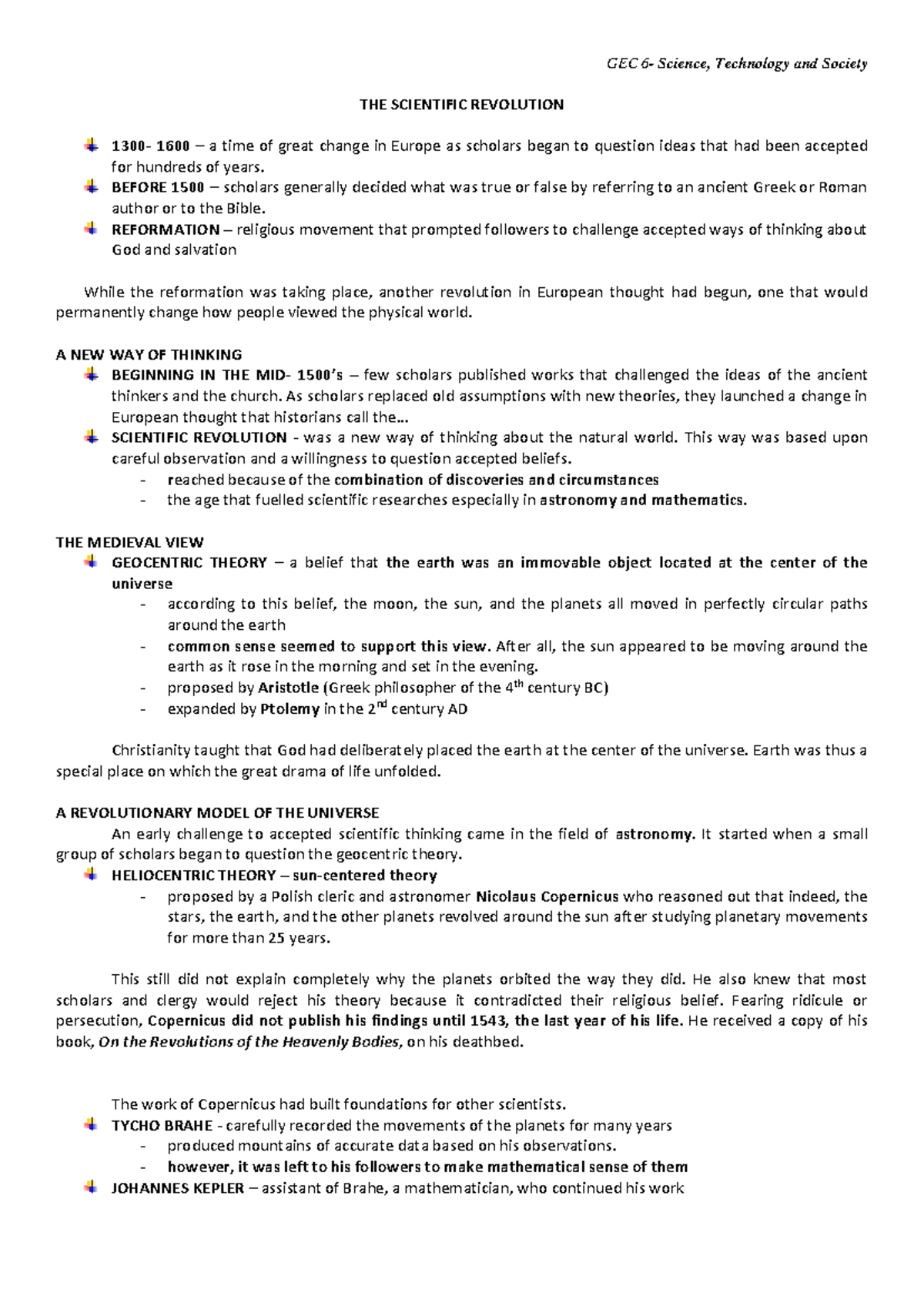 THE Scientific Revolution - THE SCIENTIFIC REVOLUTION 1300- 1600 – a ...