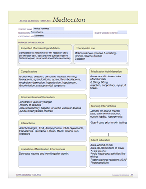 ATI System Disorder Template on Gastroenteritis - ACTIVE LEARNING ...