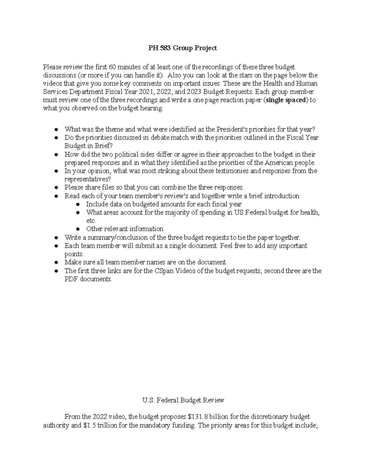 PH 583 Group Project-3 - PH 583 Group Project Please review the first ...