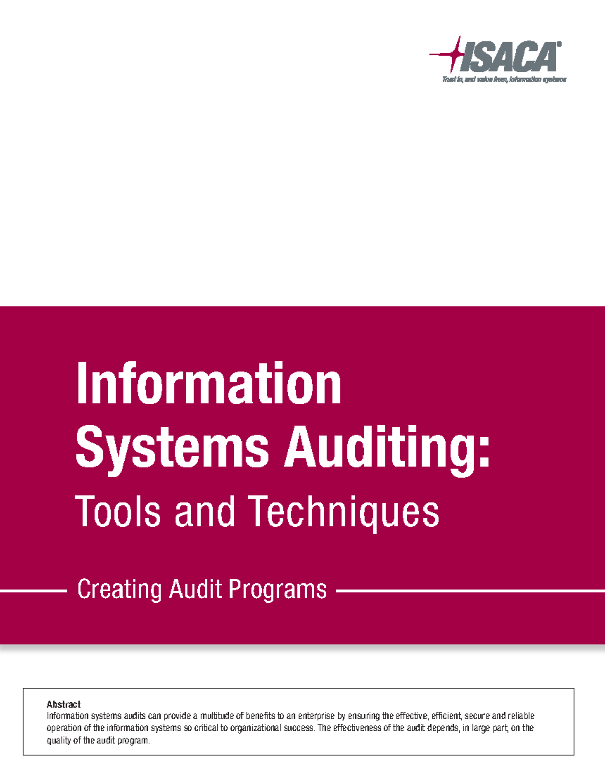 Information Systems Auditing Tools and Techniques - Information Systems ...