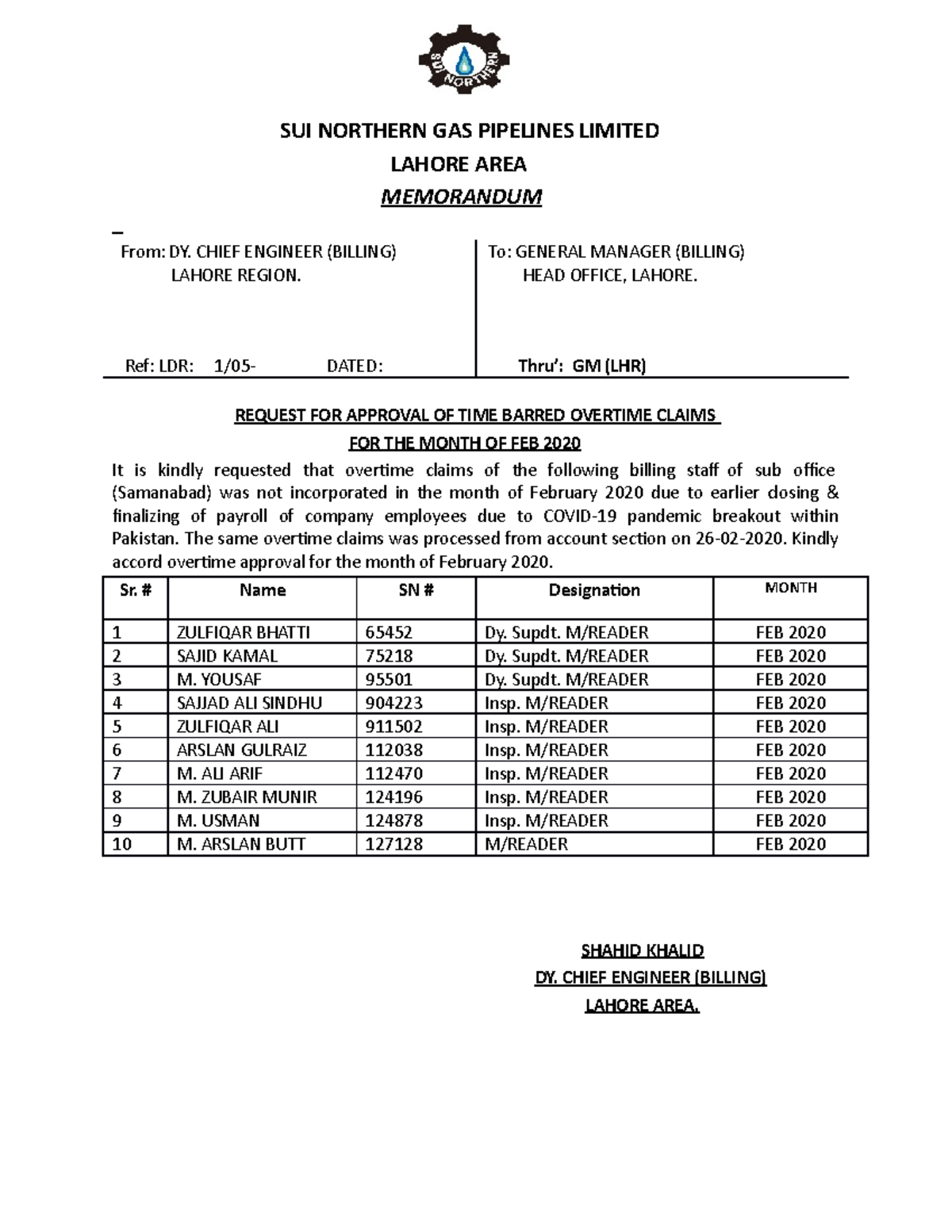 TEST X 13 June 2015, questions and answers - SUI NORTHERN GAS PIPELINES ...