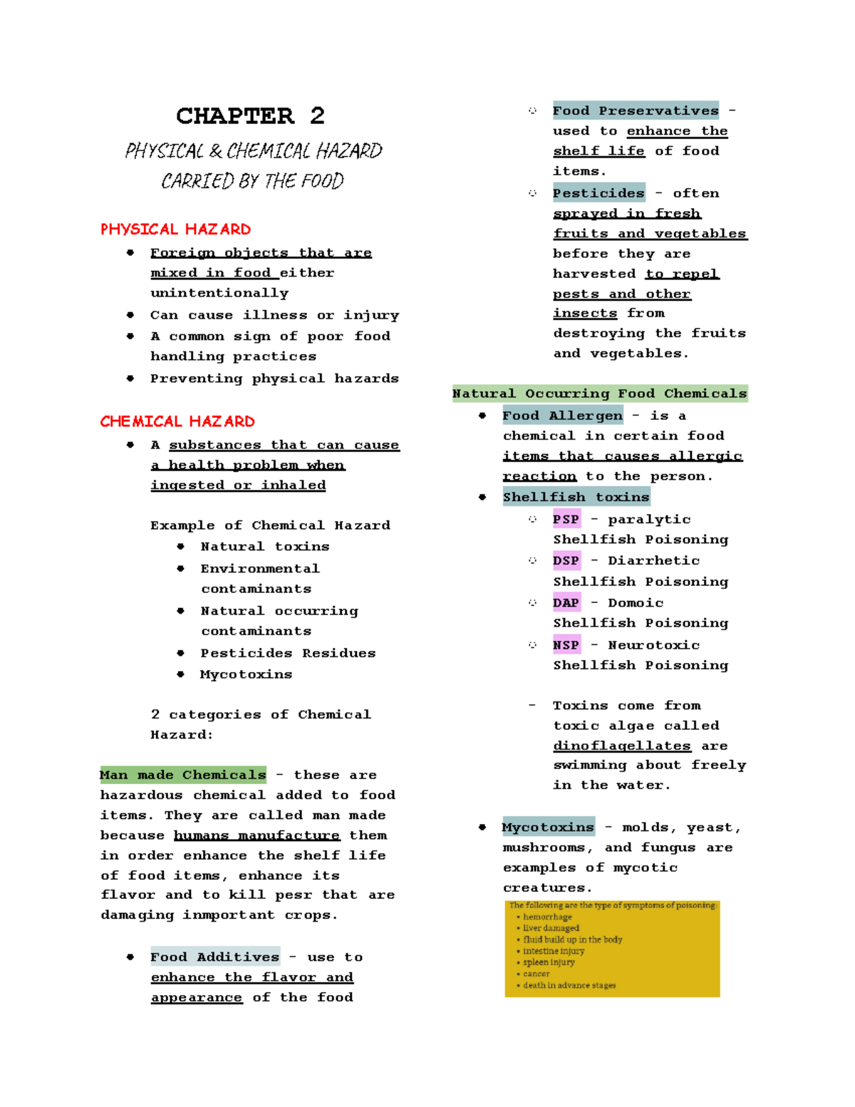 IHM-102- Notes - Hope this helps - CHAPTER 2 PSI & CEC AZ CAD TE D ...