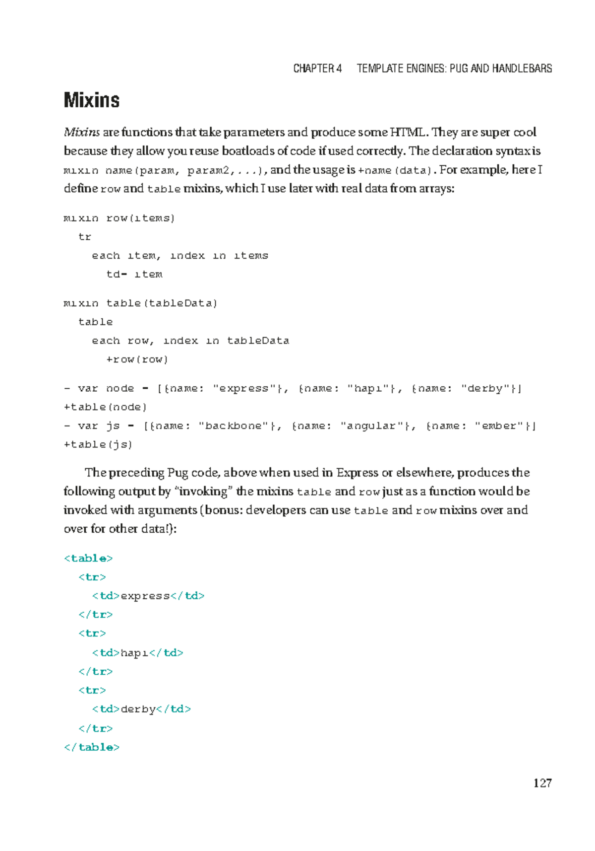 Practical Node Js 30 Mixins Mixins Are Functions That Take Parameters And Produce Some Html