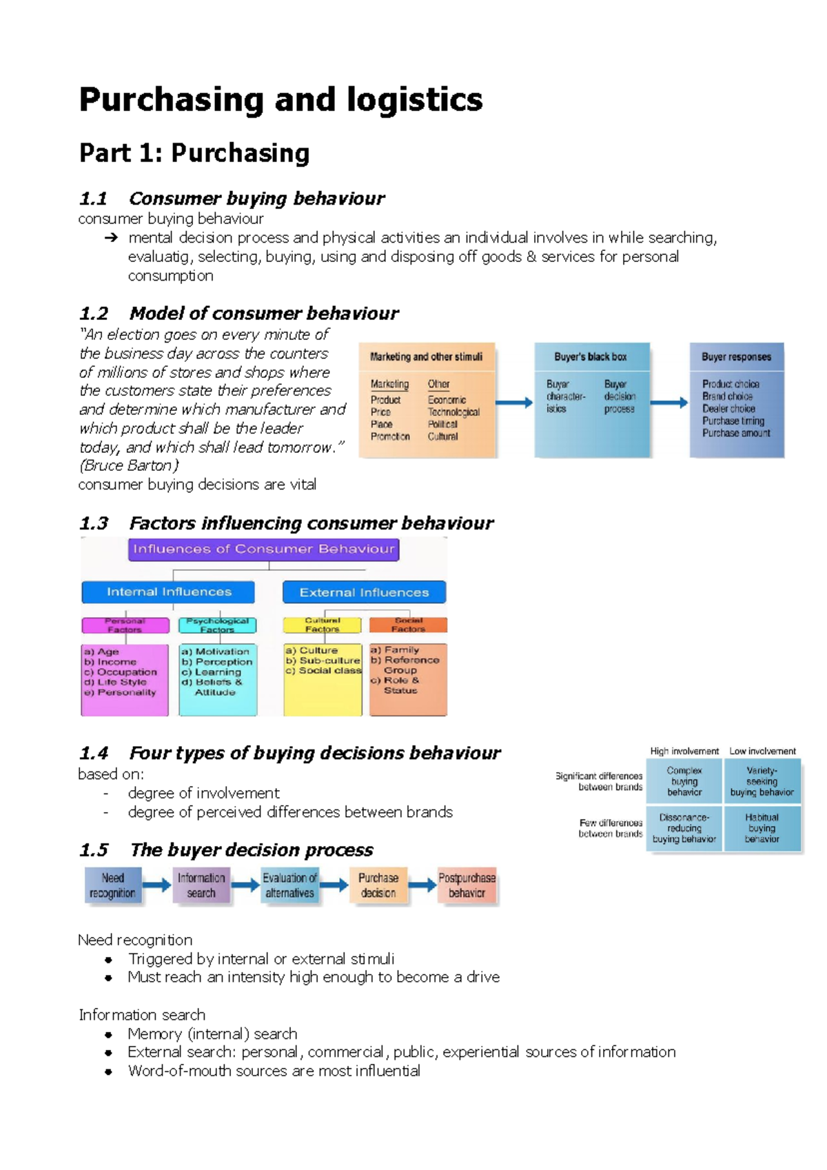 Purchasing-and-logistics - Purchasing and 1: buying buying mental ...