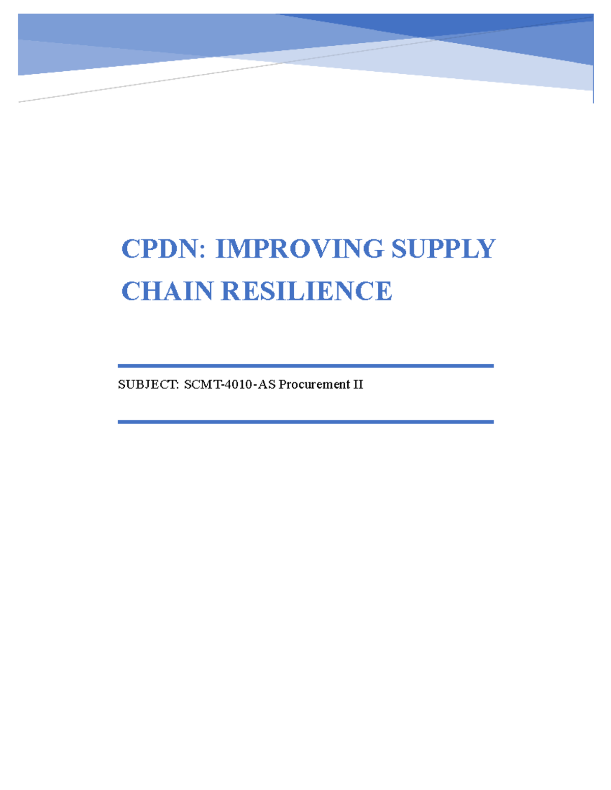 CPDN Case - Comprehensive case analysis of CPDN case study. - CPDN ...