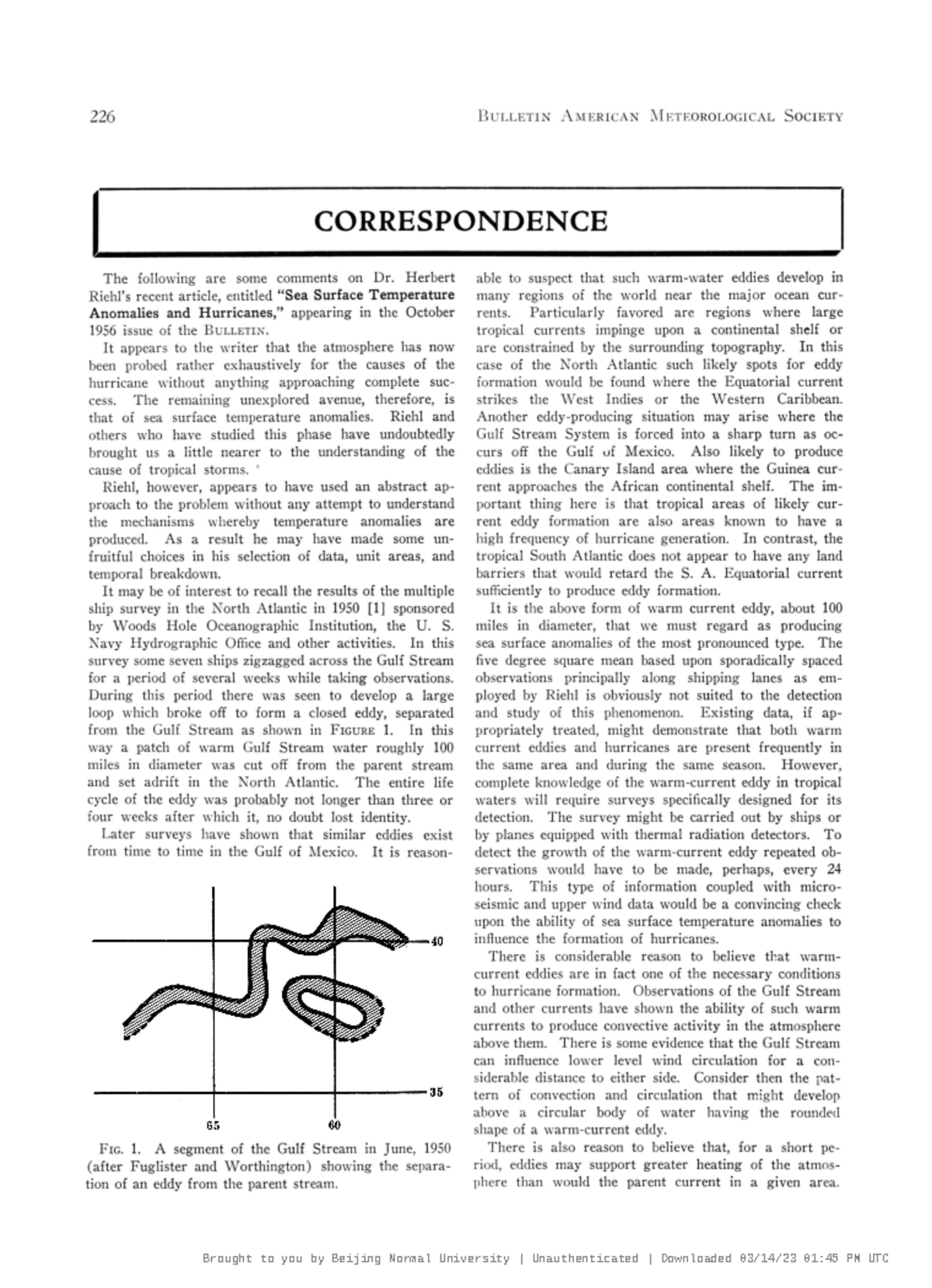 1957 Maximum Hurricane Winds Myers - 2 2 6 The following are some ...