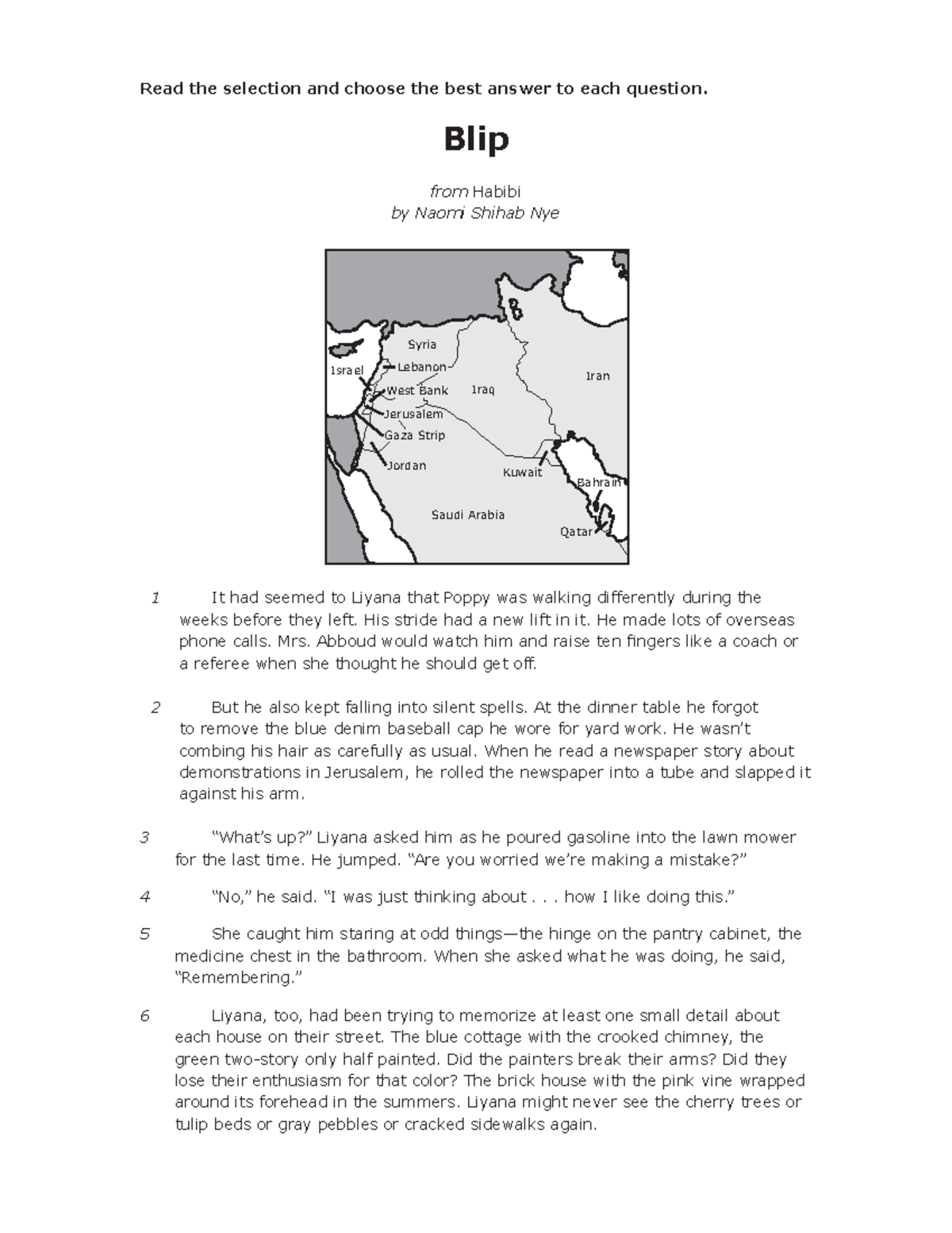 APES Model Assignment - Read the selection and choose the best answer ...