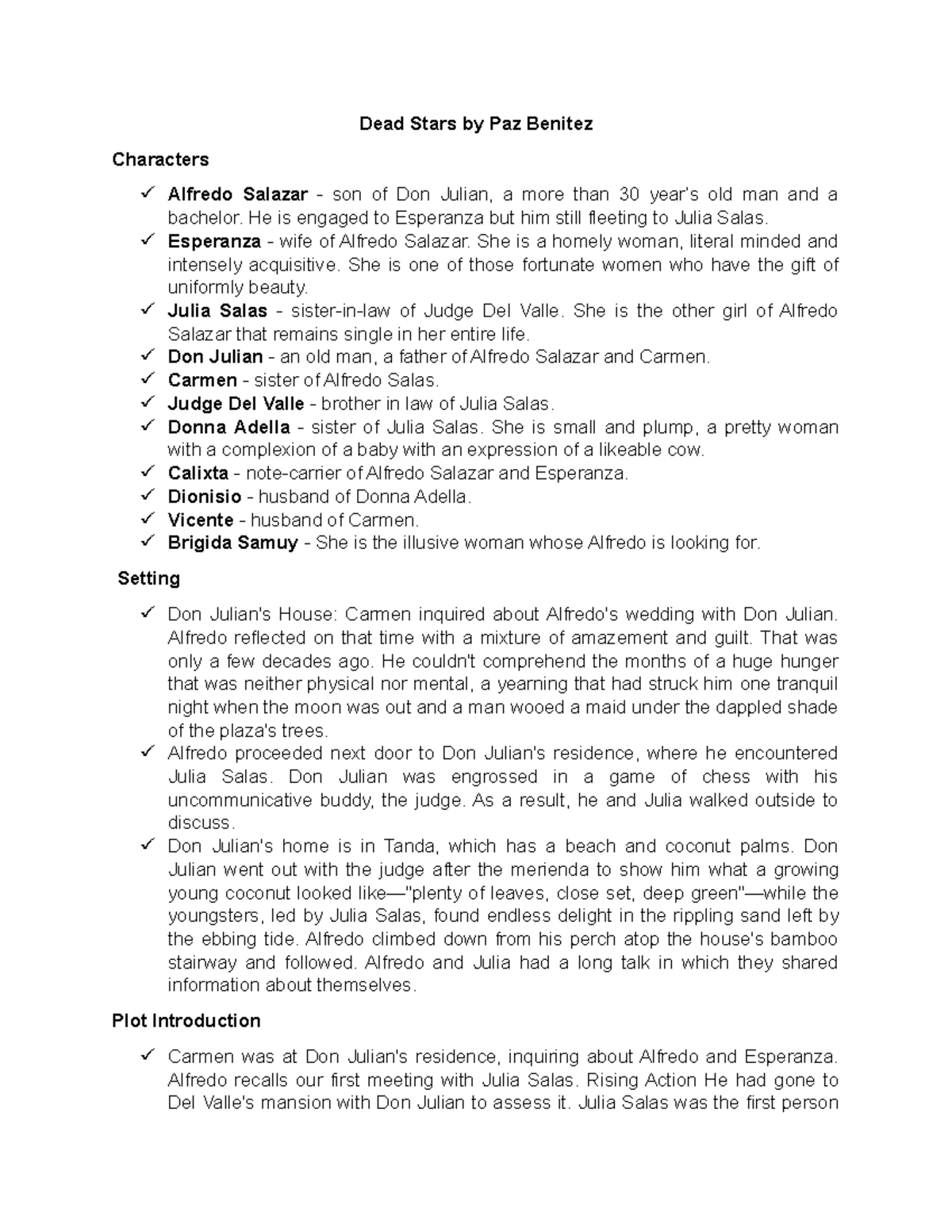 Dead Stars by Paz Benitez - Dead Stars by Paz Benitez Characters ...