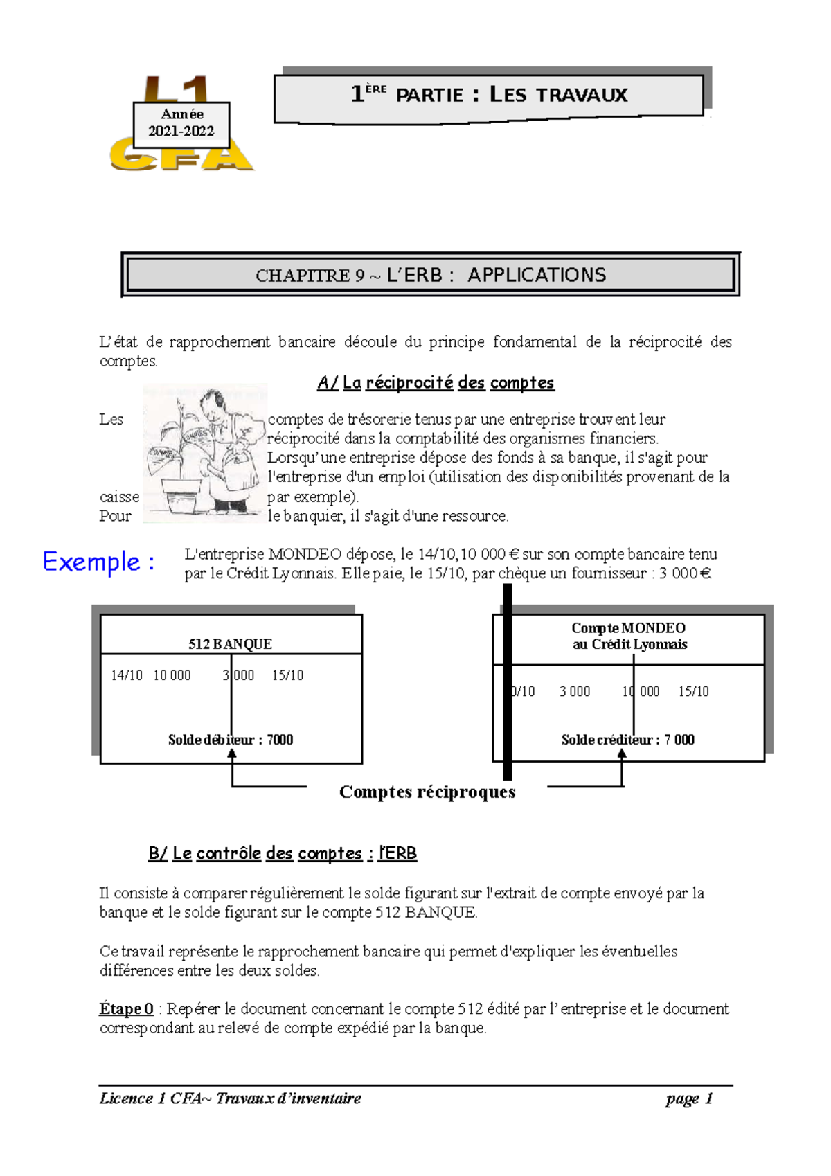 Chapitre 9 L état de rapprochement bancaire - CHAPITRE 9 ~ L’ERB ...