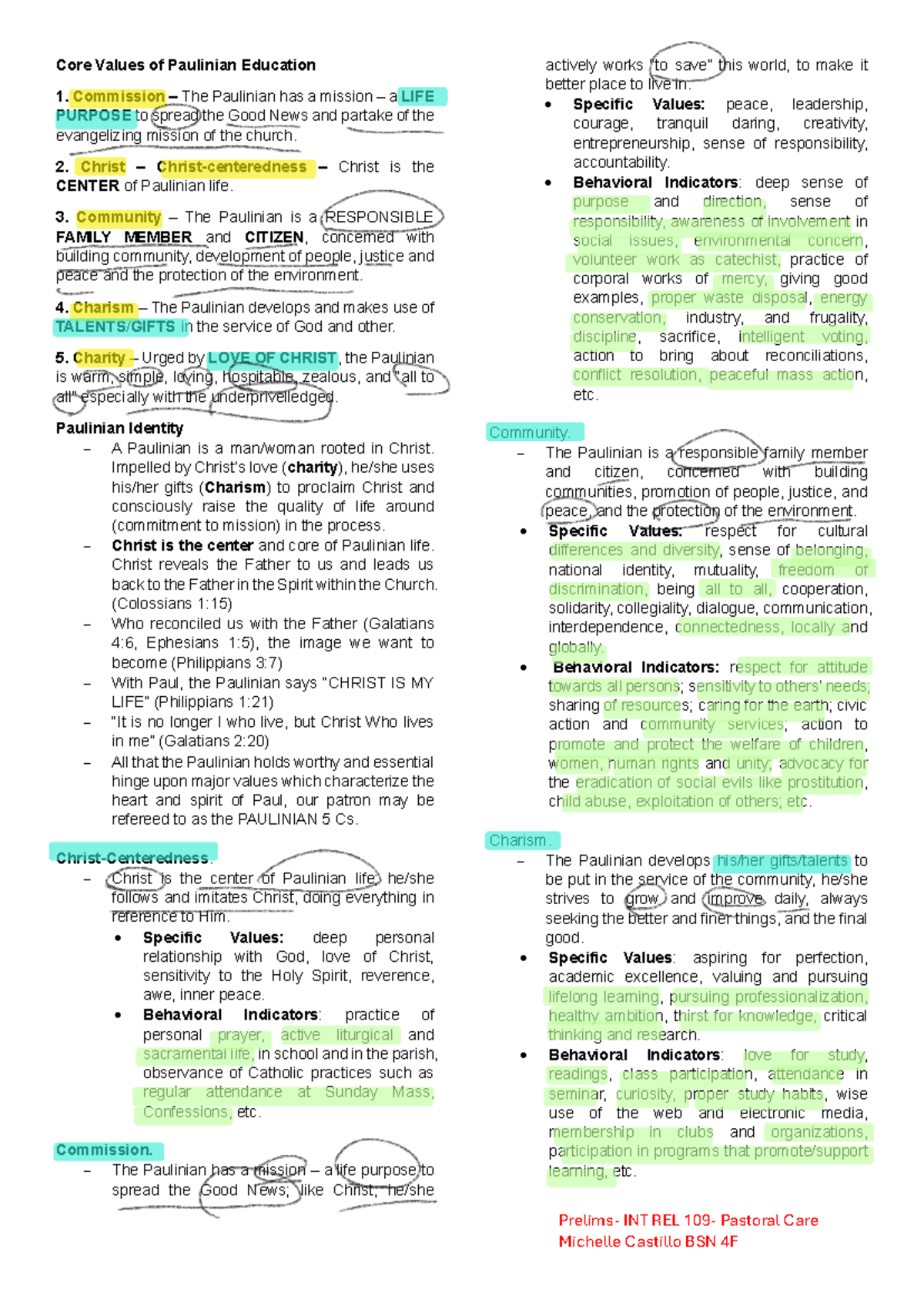 Prelims Pastoral CARE Reviewer - Prelims- INT REL 109- Pastoral Care ...